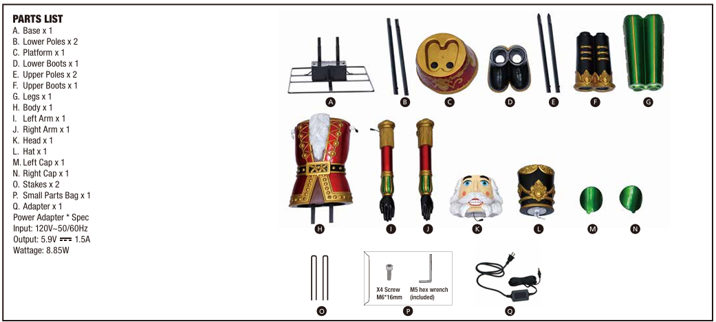 8 ft. Giant-Sized LED Nutcracker – Seasonal Visions International